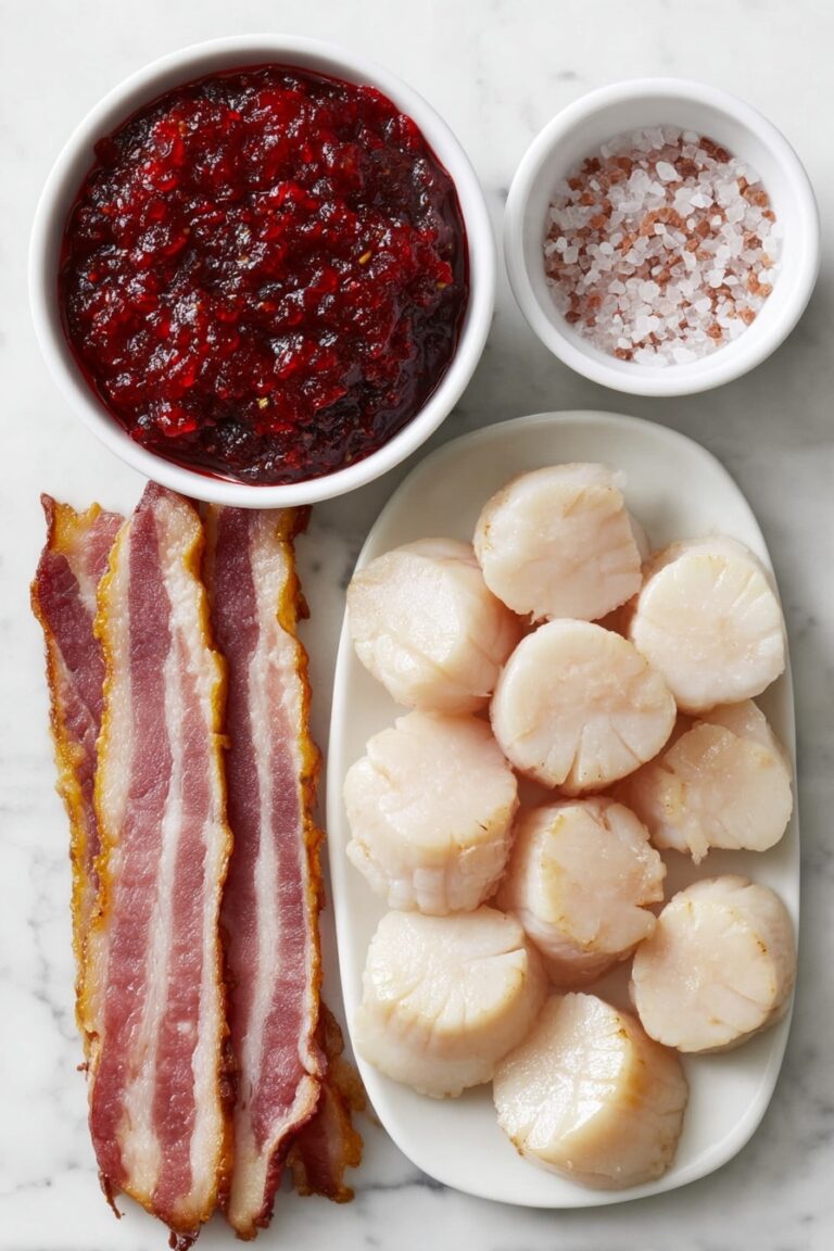 Bacon Wrapped Scallops with Pepper Jelly – Elegant Appetizer