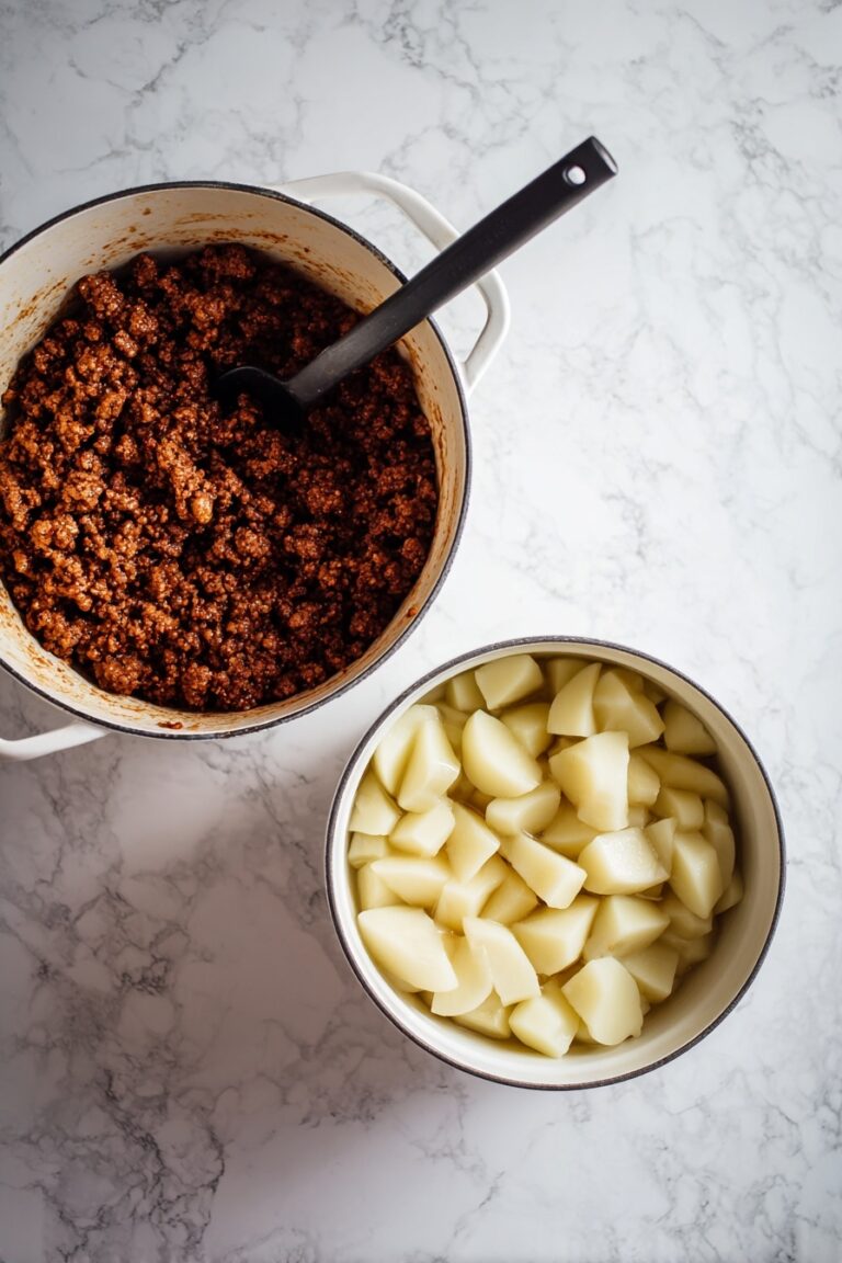 Shepherd's Pie Soup with Cheddar & Vegetables | Cozy & Hearty